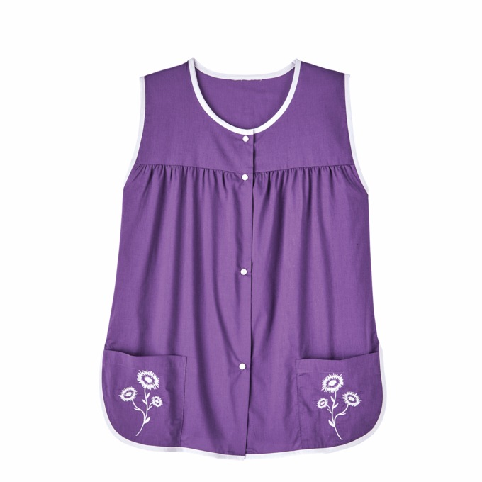 Easy-Care, Button-Front Apron | Dr. Leonard's