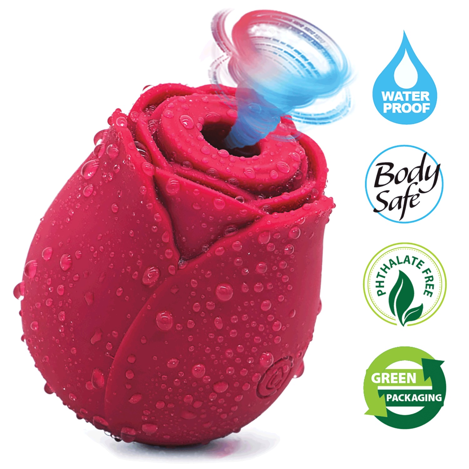 Bliss Rose Air Pulse Suction & Vibration | Dr. Leonard's