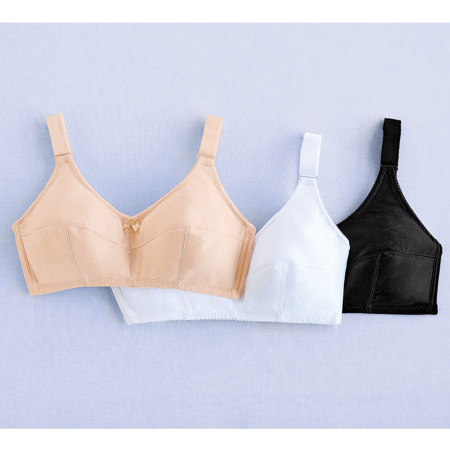 3-Pack Full-Figure Wireless Women's Comfort Bras | Dr. Leonard's