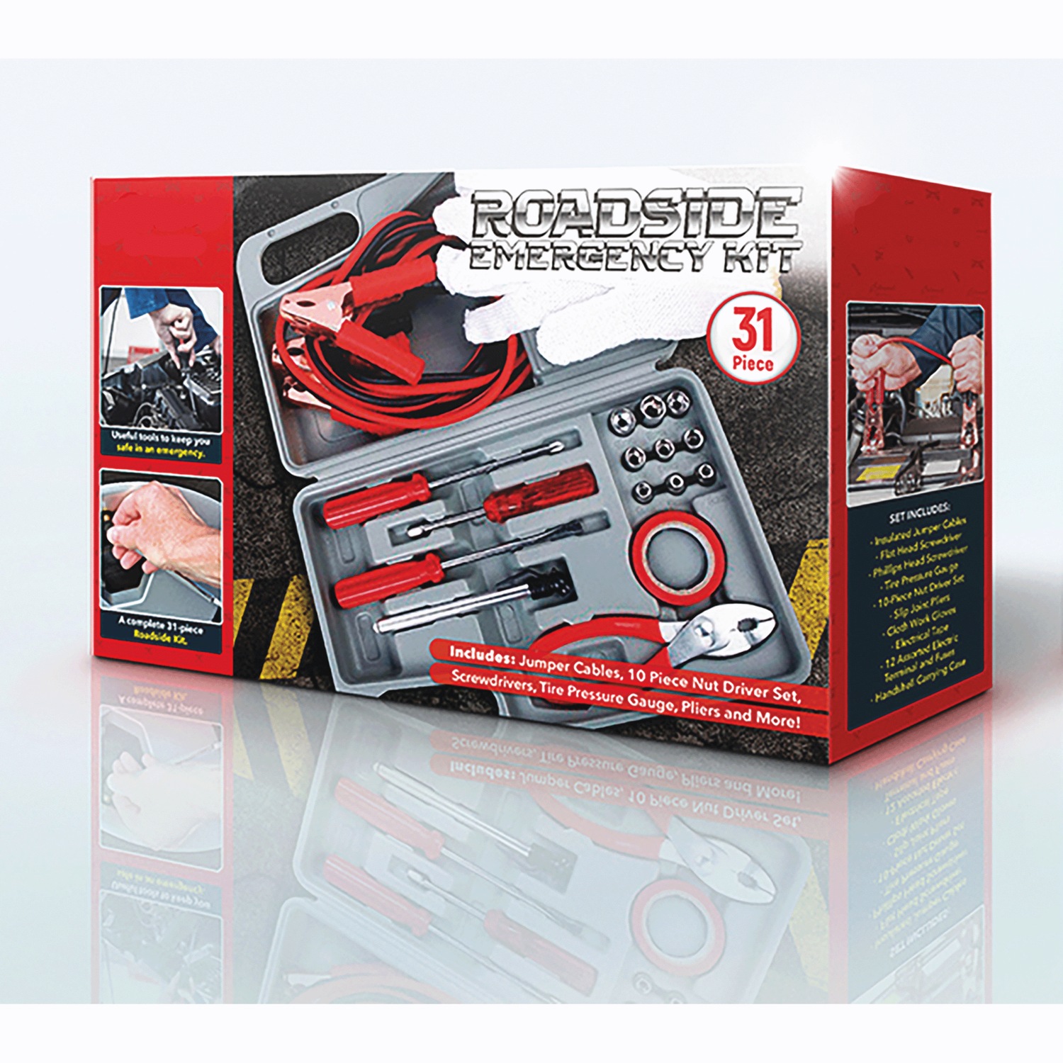 31-Piece Roadside Emergency Kit | Dr. Leonard's