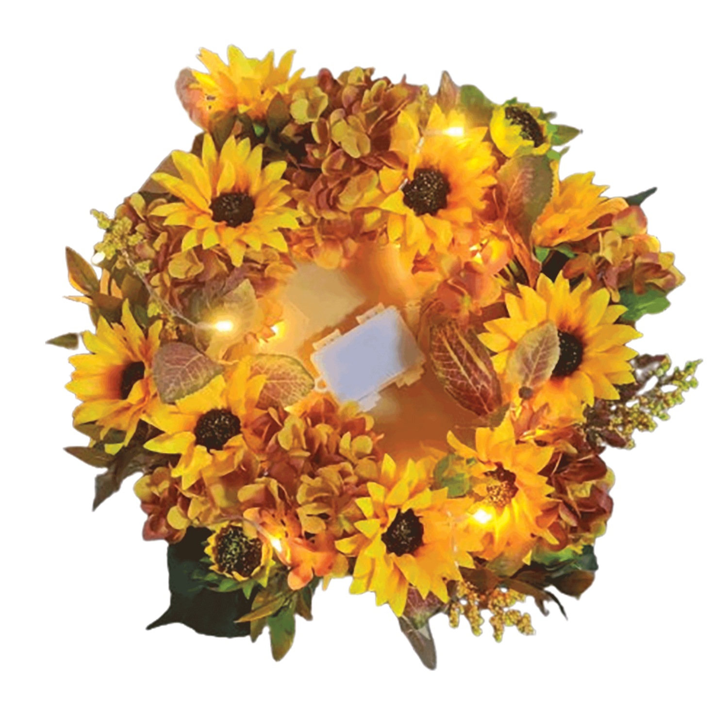 Artificial Sunflower Wreath | Dr. Leonard's