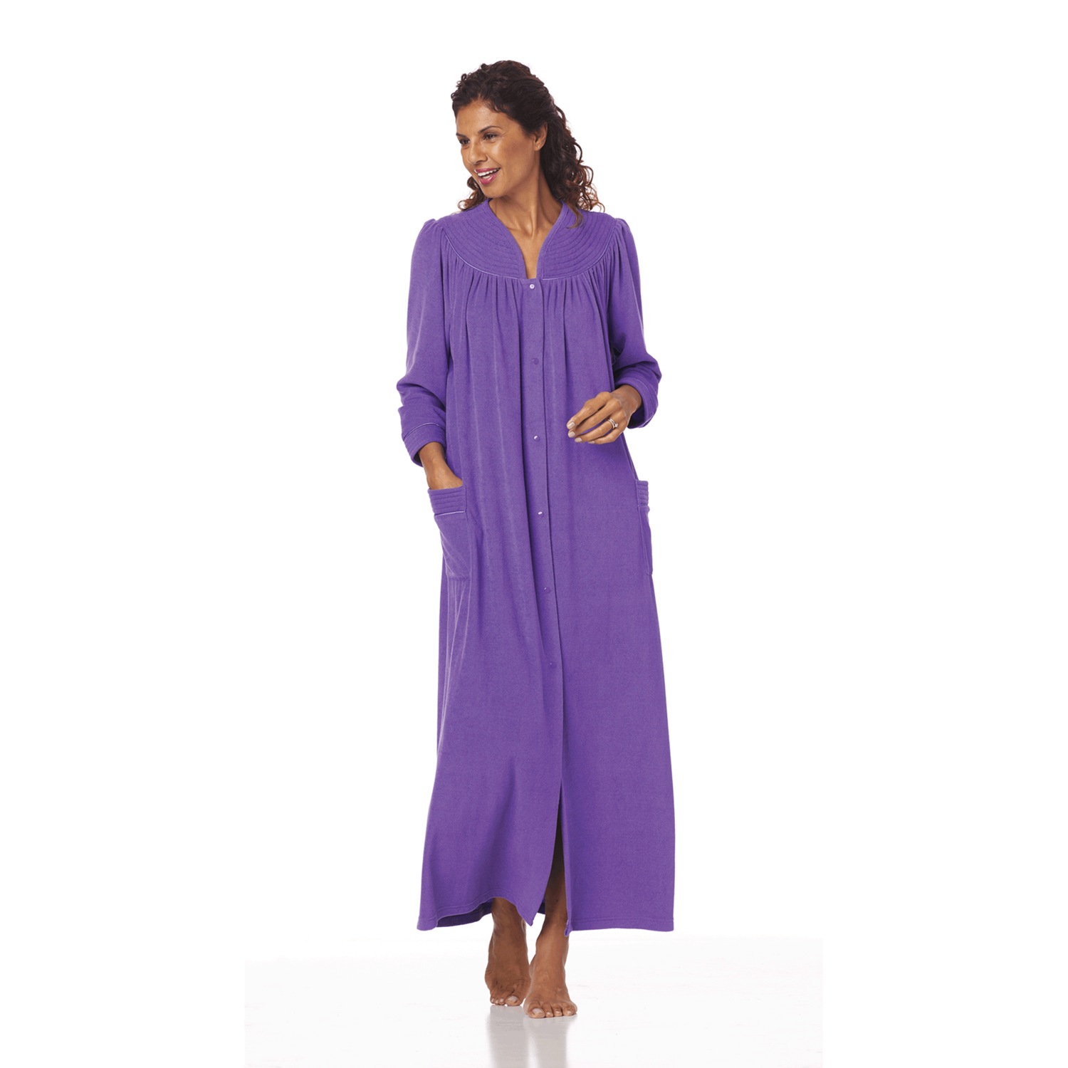 Snap-Front Long Terry Robe | Dr. Leonard's