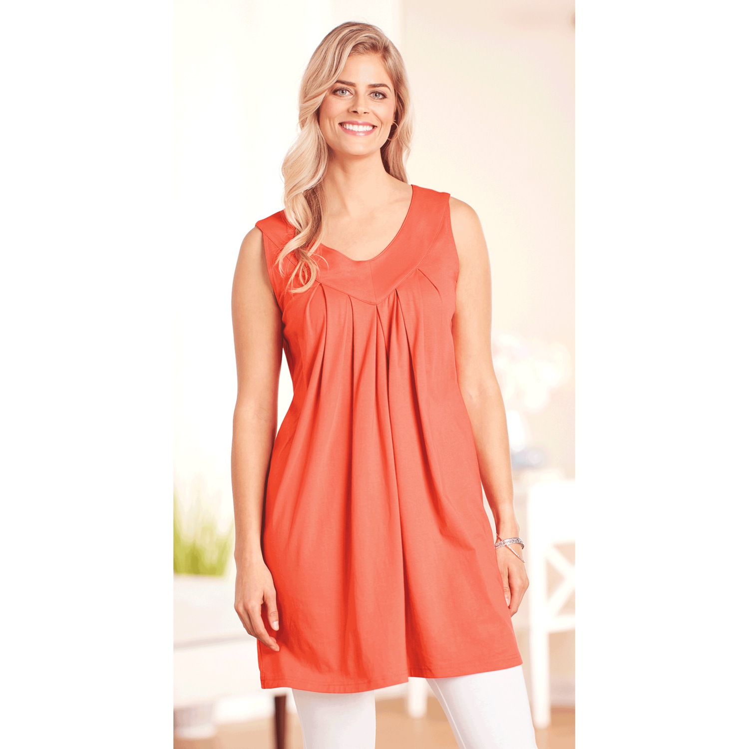 V-Neck Tunic Tank - Solid | Dr. Leonard's