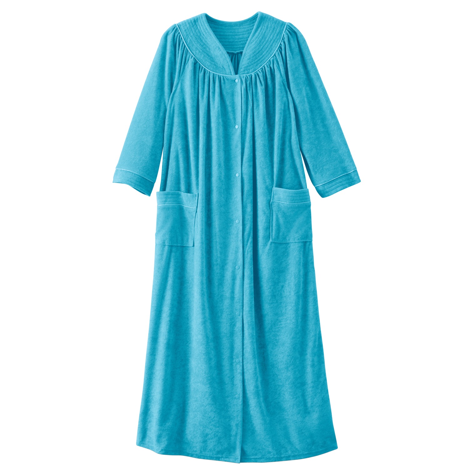 Snap-Front Long Terry Robe | Dr. Leonard's