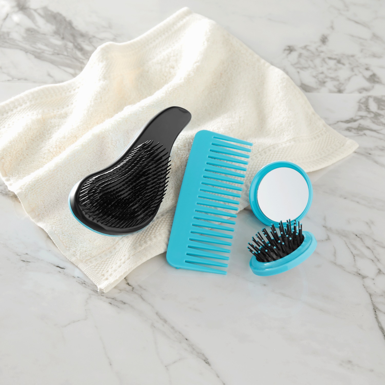 3-Piece Comb, Brush & Mirror Set | Dr. Leonard's