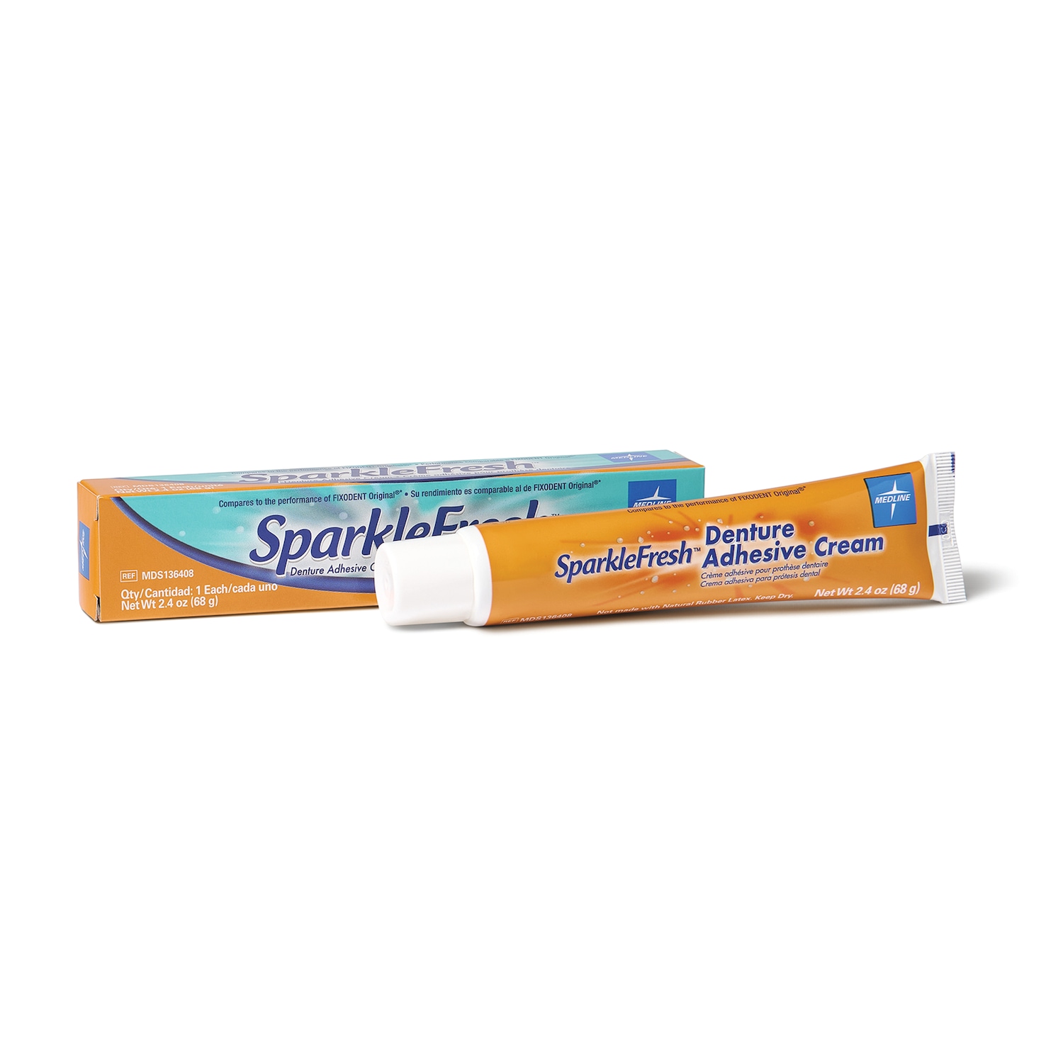 Sparkle Fresh Denture Adhesive Cream | Dr. Leonard's