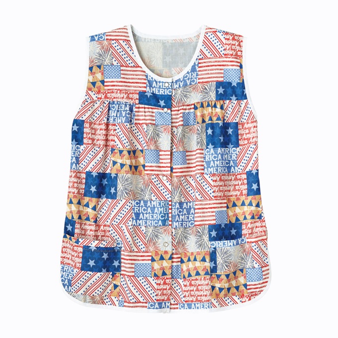 Easy-Care, Button-Front Apron | Dr. Leonard's