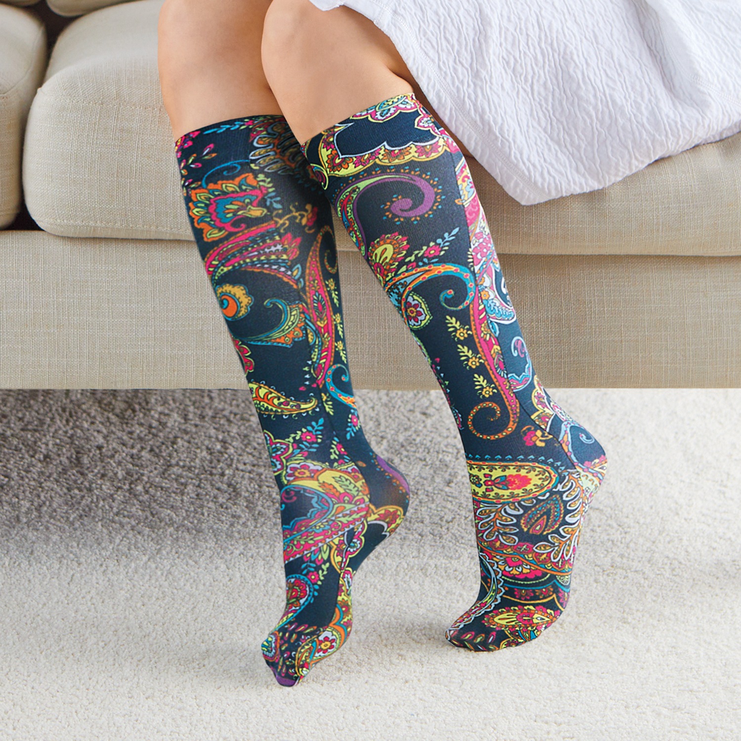 Celeste Stein Mild Patterned Compression Socks | Dr. Leonard's