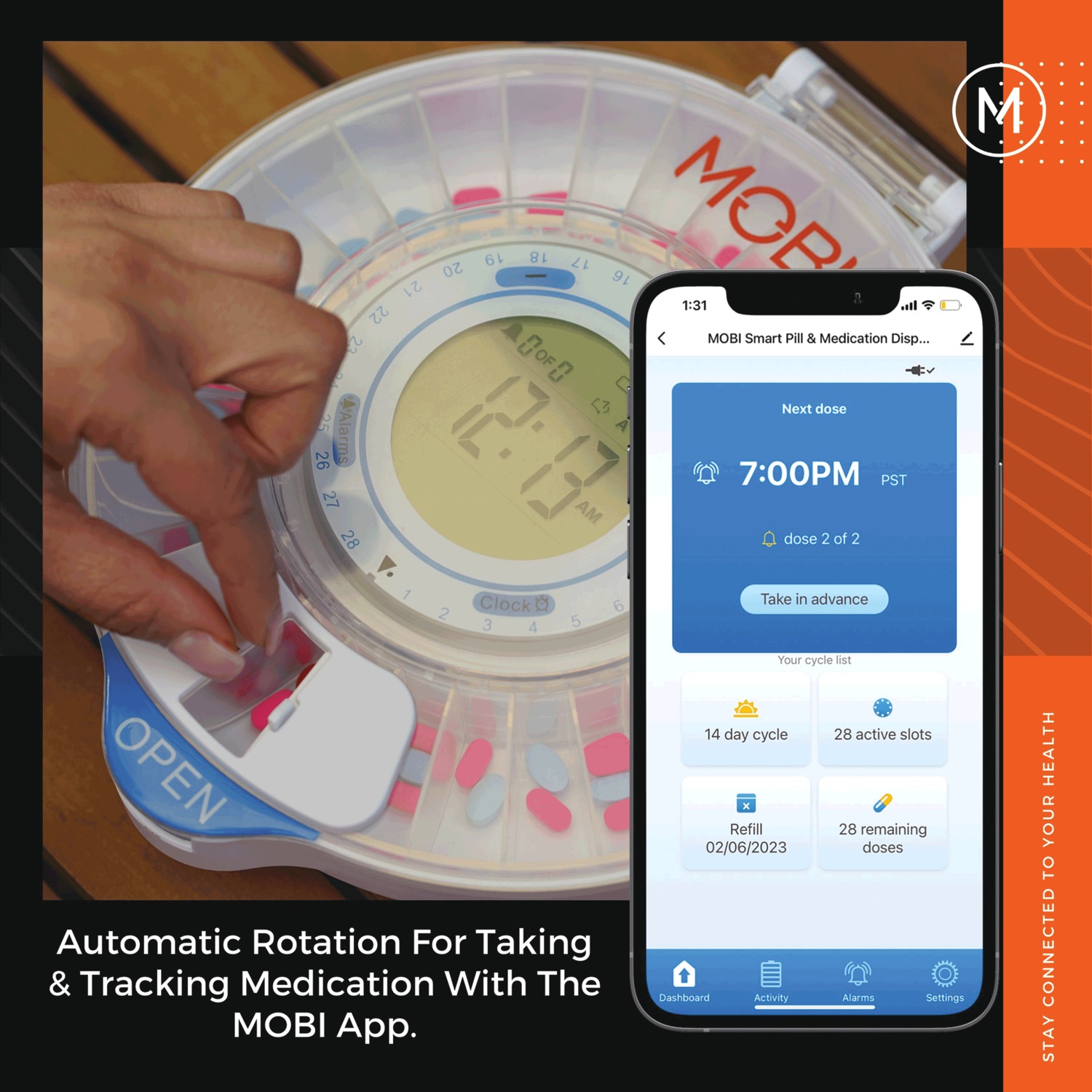 28-Day Mobi Smart Pill Dispenser | Dr. Leonard's